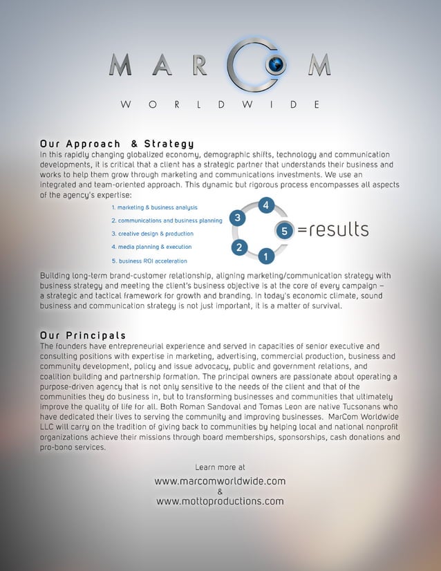 MarCom World Wide Info | PDF