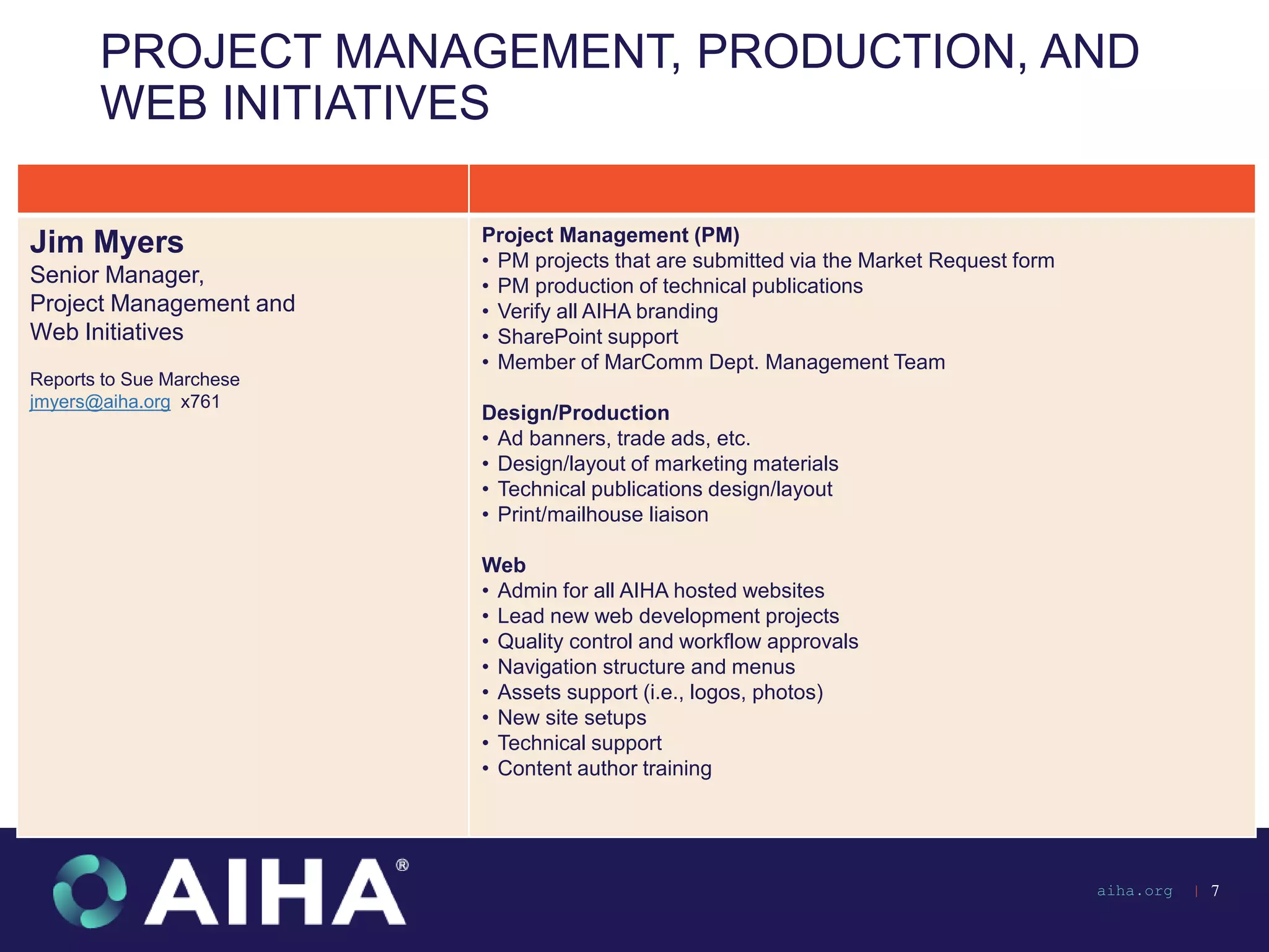 MarComm Department Org Chart | PPTX
