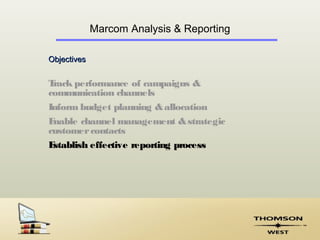 Marcom planning analysis & reporting | PPT