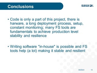 SFSCON23 - Marco Pavanelli - Monitoring the fleet of Sasa with free ...