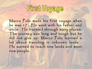 Marco polo and his travels | PPT