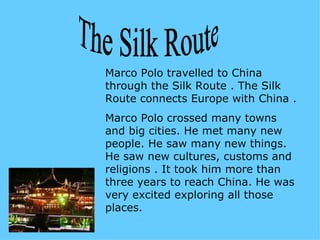 Marco Polo | PPT | Cruises | Travel Type