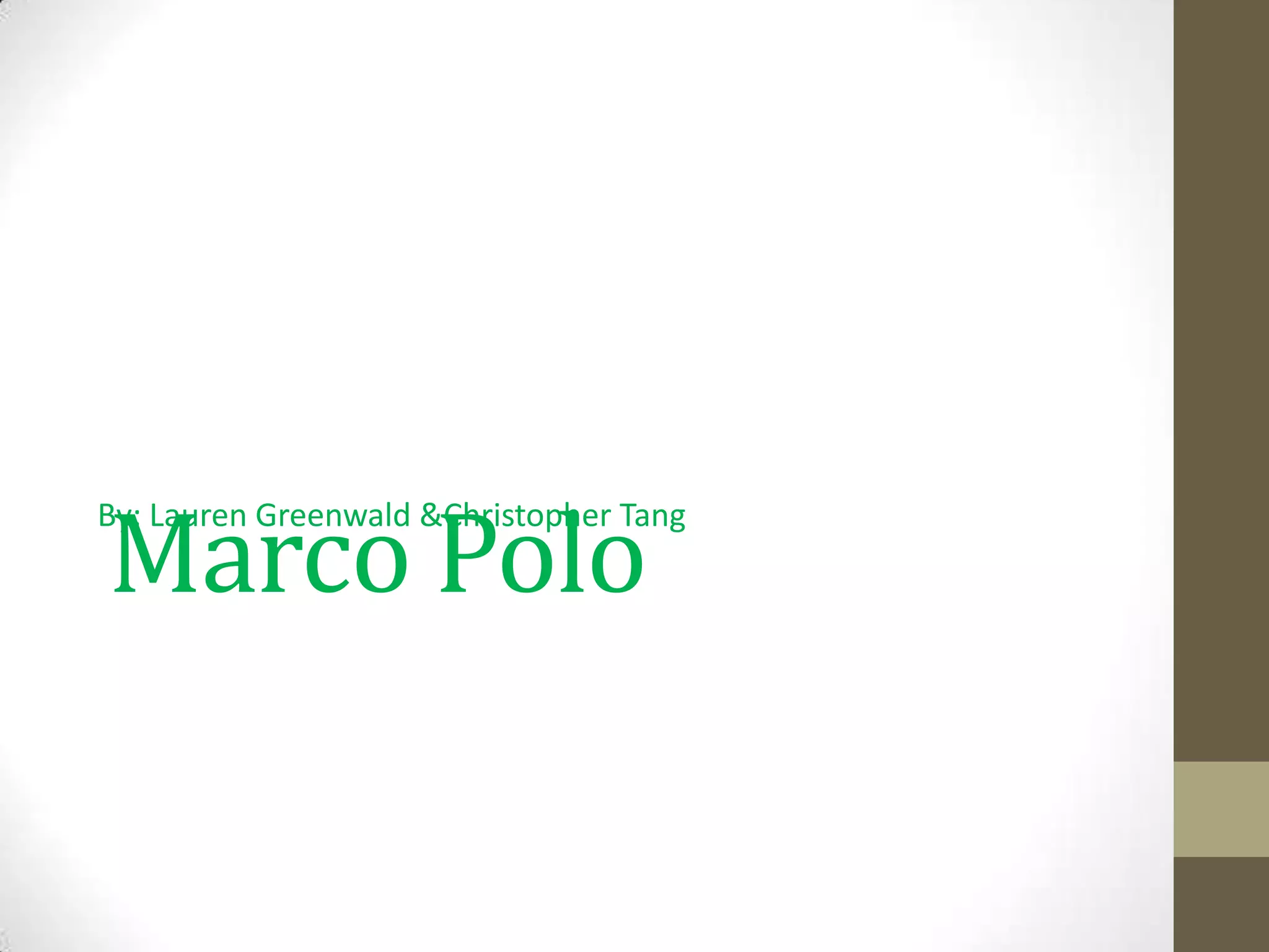 Marco polo | PPTX