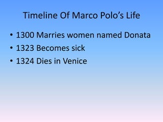 Marco Polo PowerPoint | PPTX