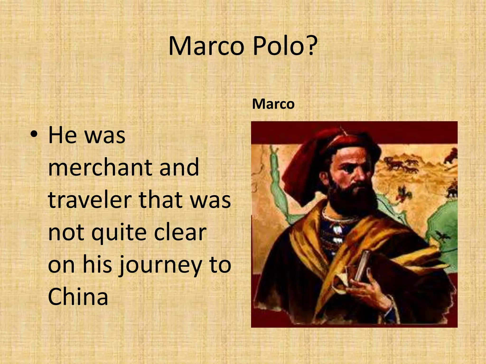 Marco polo’s adventures | PPTX