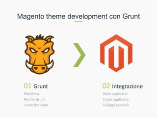 Marco Rho: Magento theme development workflow con Grunt | PPT