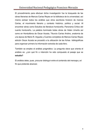 Marcos carias reyes investigacion | DOCX