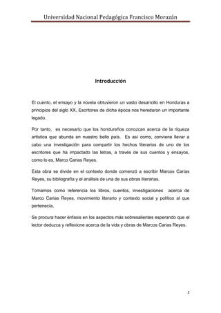 Marcos carias reyes investigacion | DOCX