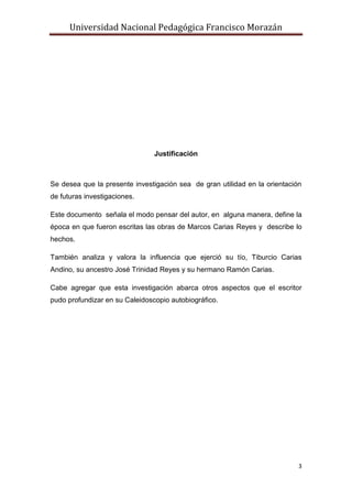 Marcos carias reyes investigacion | DOCX