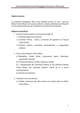 Marcos carias reyes investigacion | DOCX