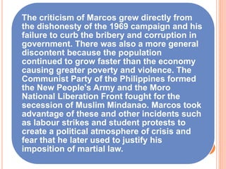 Marcos dictatorship | PPTX