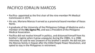 MARCOS GENEOLOGY.pptx all about the life | PPTX