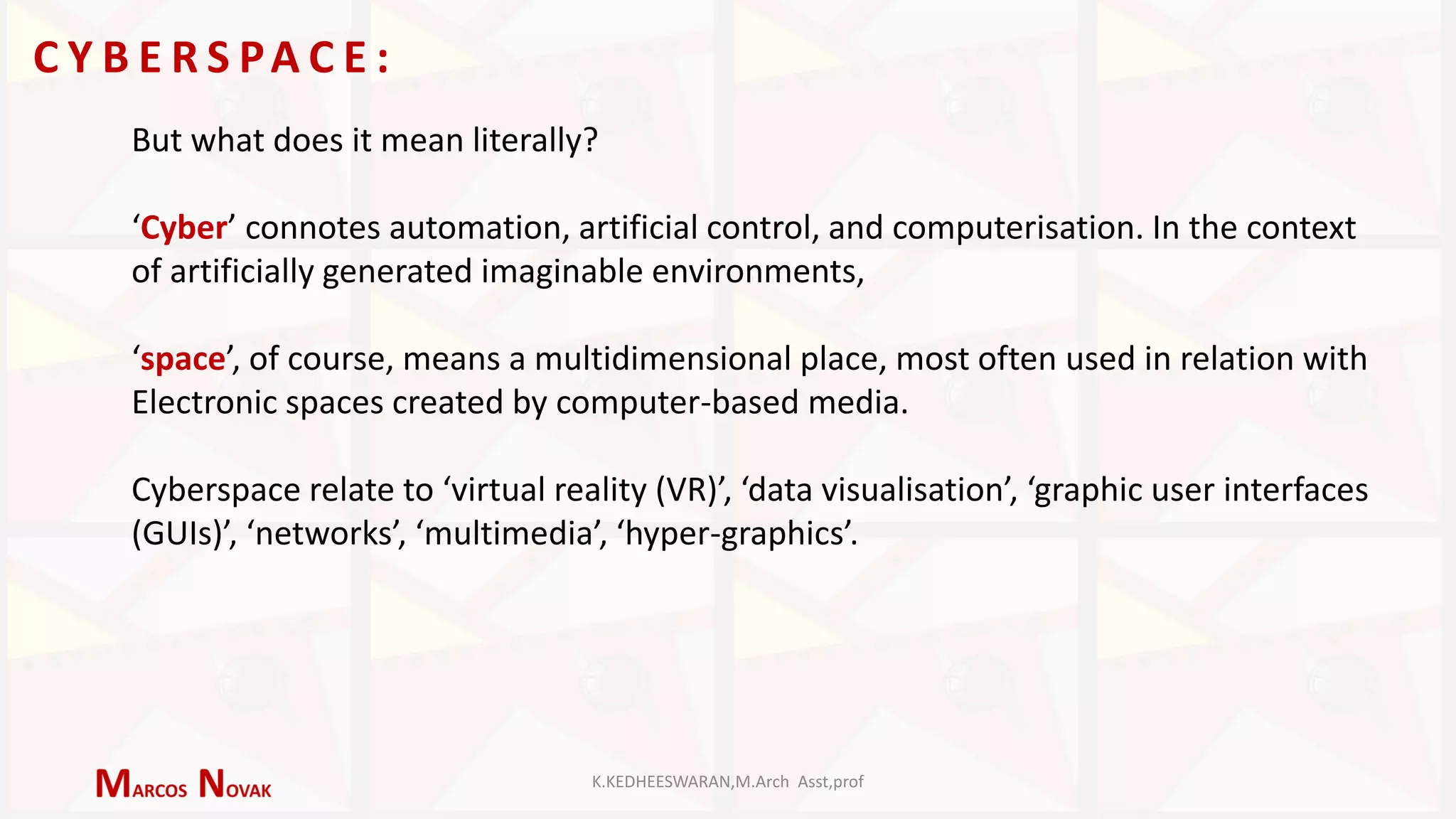 Marcos novak idea,philosophy and works | PDF