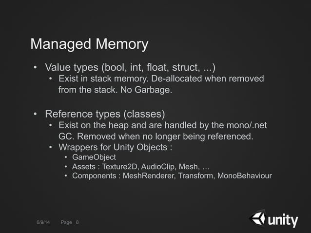 Unity Internals: Memory and Performance | PPT