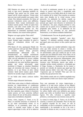 Marco tulio cicerón, lelio o de la amistad | PDF