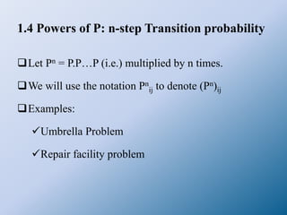 Marcov chains and simple queue ch 1 | PPT