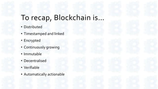 Blockchain - definition, benefits, issues | PPT