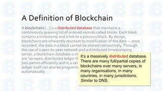 Blockchain - definition, benefits, issues | PPT