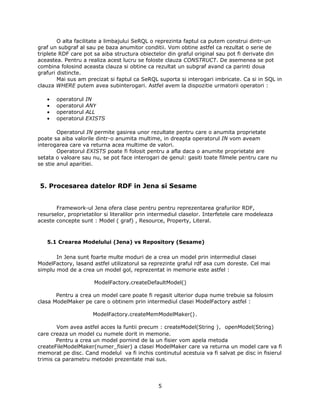 Tool-uri java pentru RDF | DOC