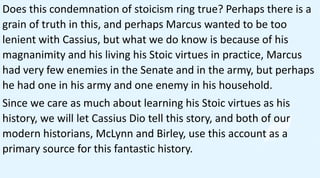 Biography of Marcus Aurelius, Stoic Philosopher and Roman Emperor | PDF