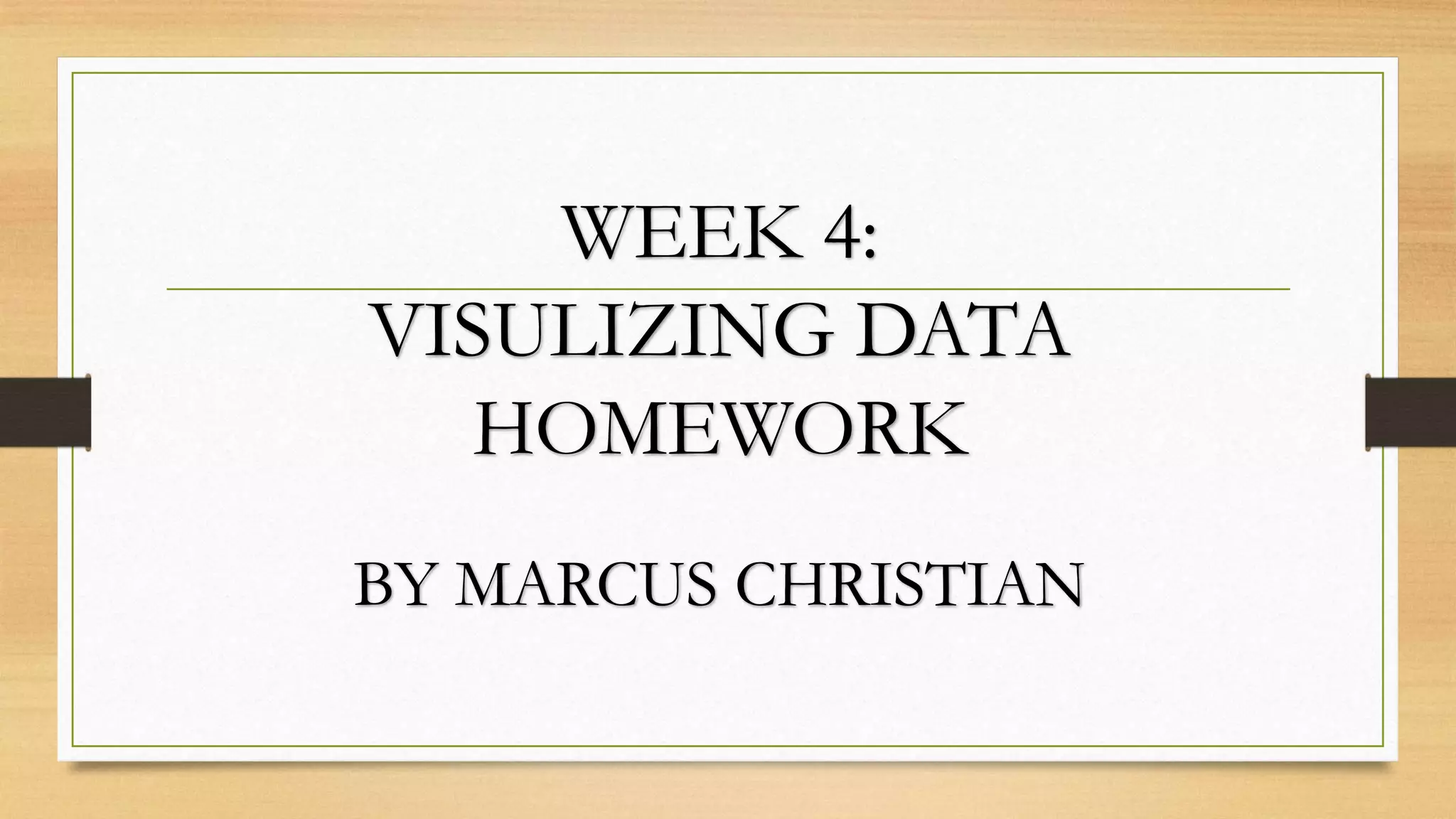 Marcus Christian Week 4 Homework | PPTX