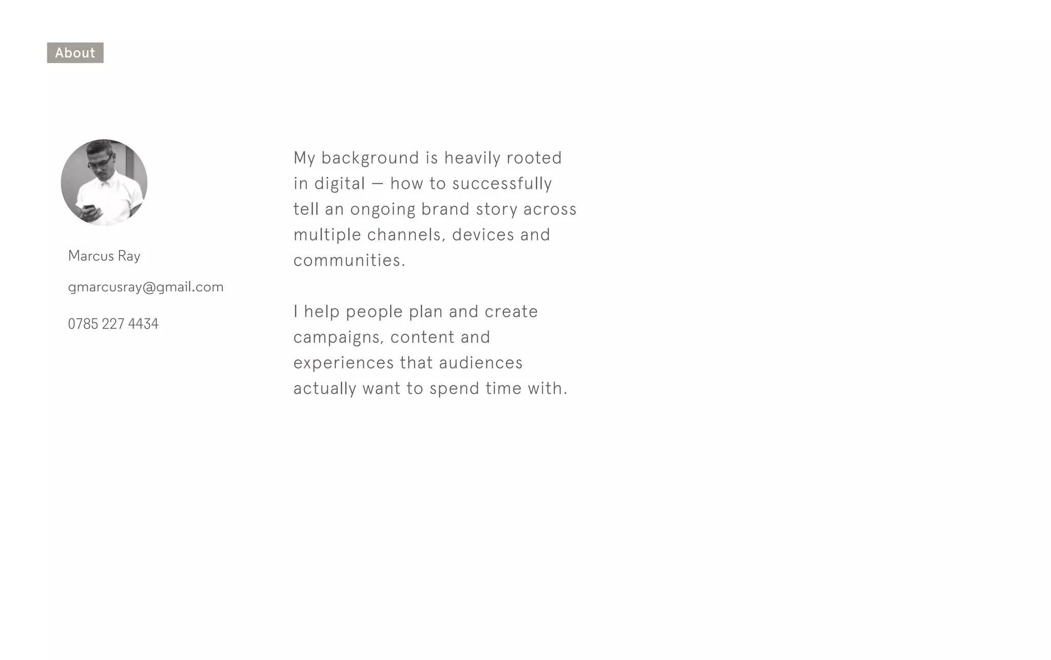 Marcus Ray creds | PPT