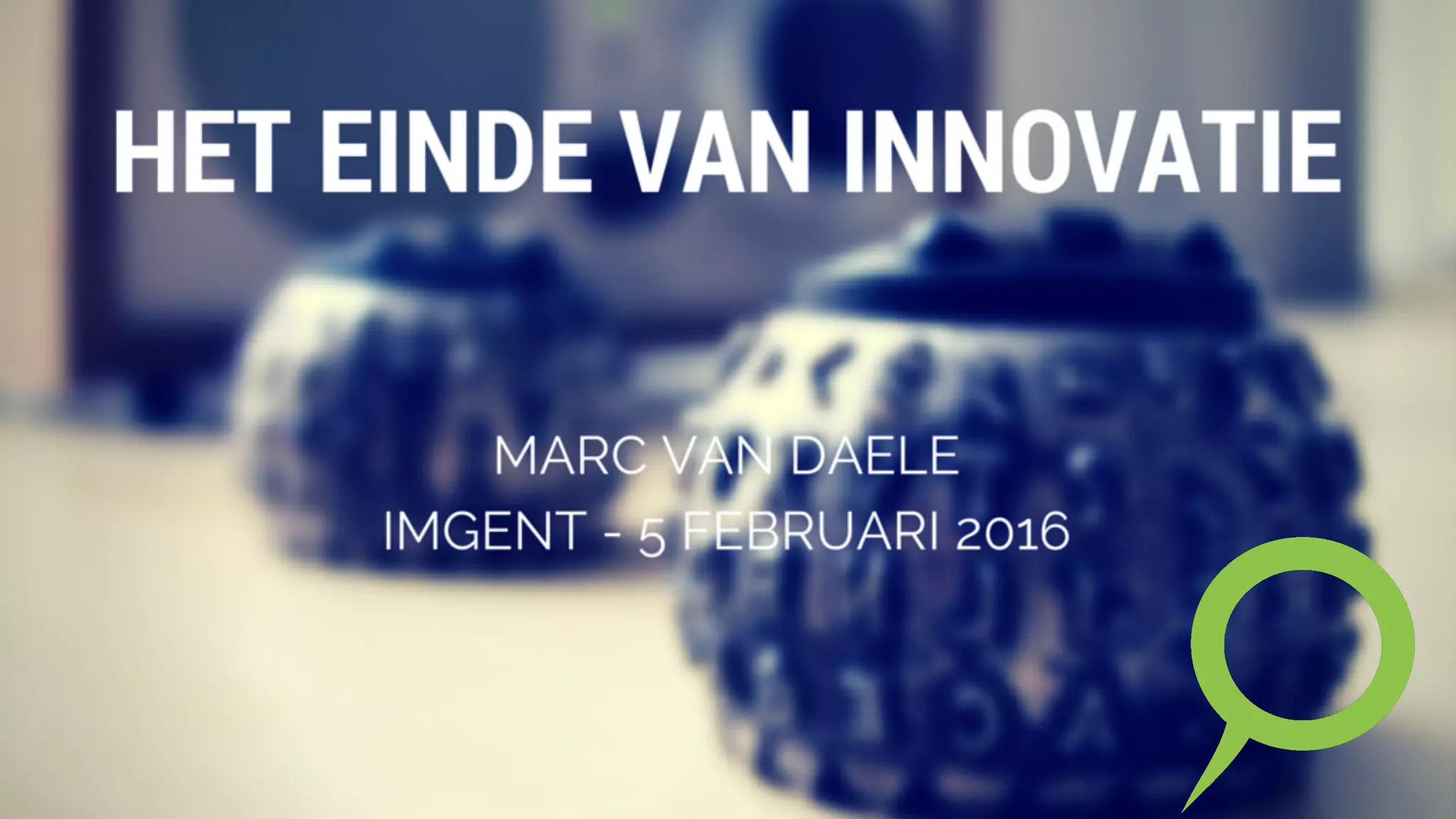 Het einde van innovatie | PPTX