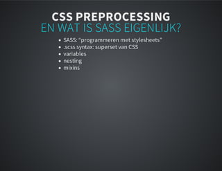 Drupal theming met sass, compass, susy en aurora | PPT