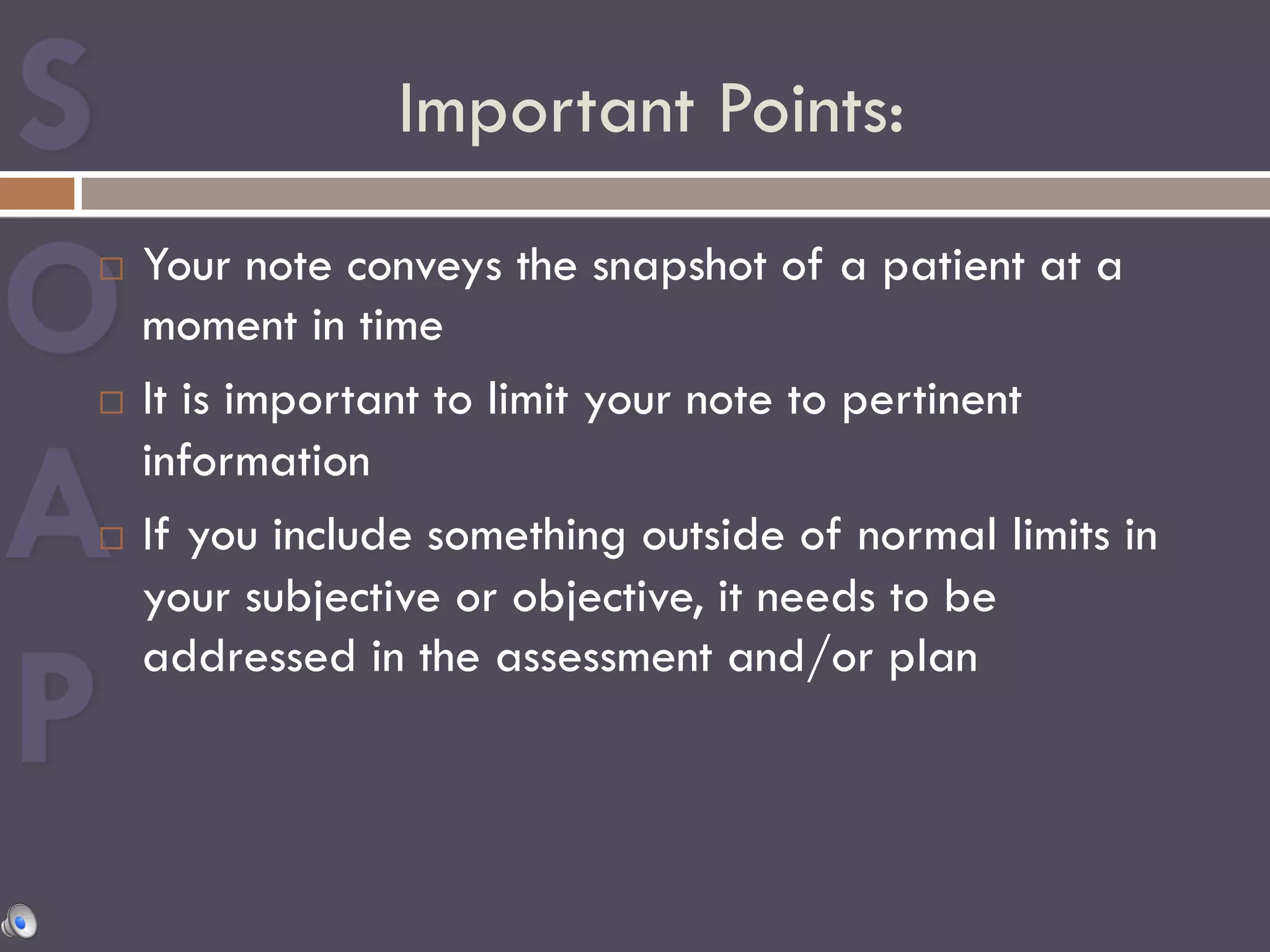 Marcy's soap note powerpoint1 | PDF
