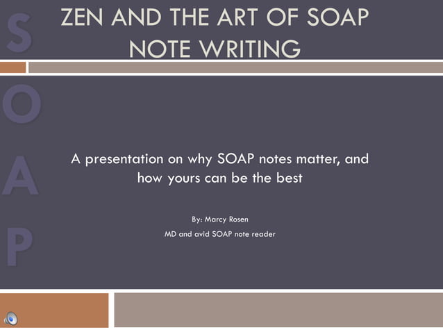 Marcy's soap note powerpoint1 | PDF
