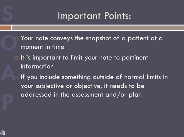 Marcy's soap note powerpoint1 | PDF