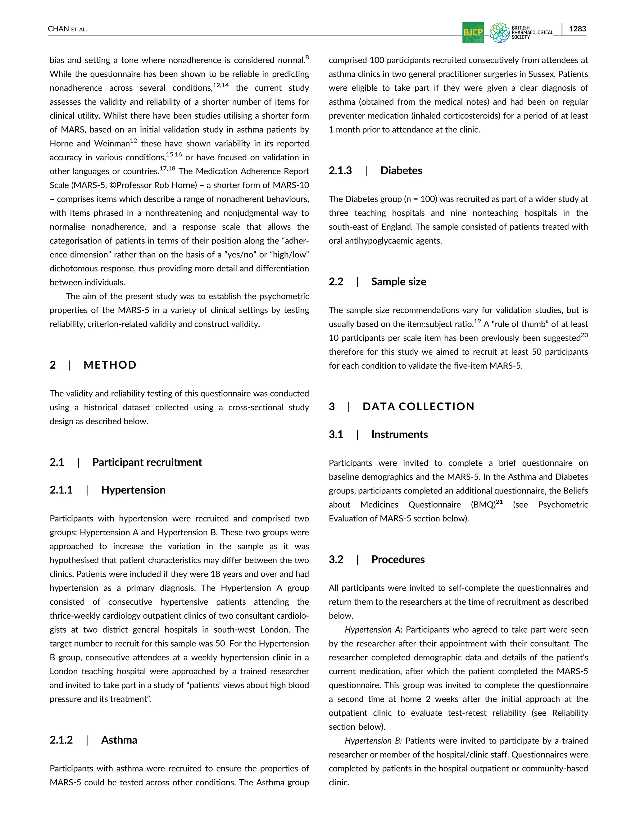 medication adherence reporting scale for | PDF