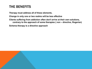 London iCAAD 2019 - Mark Dempster - SCHEMA THERAPY TO TREAT ADDICTION ...