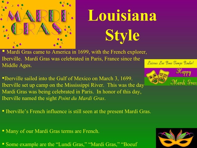 Mardi Gras Power Point | PPT