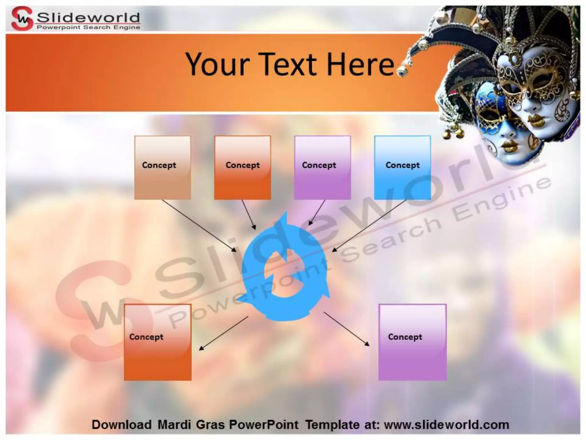 Mardi Gras PowerPoint Template - slideworld.com