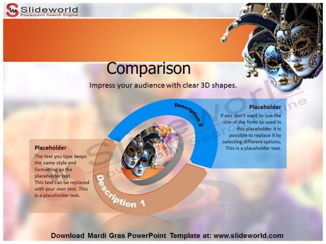 Mardi Gras PowerPoint Template - slideworld.com