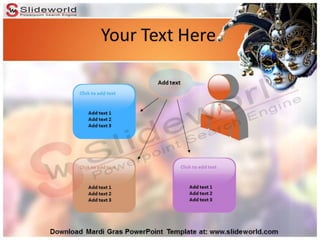 Mardi Gras PowerPoint Template - slideworld.com