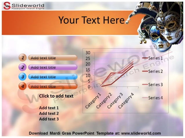 Mardi Gras PowerPoint Template - slideworld.com