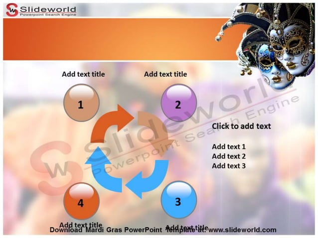 Mardi Gras PowerPoint Template - slideworld.com