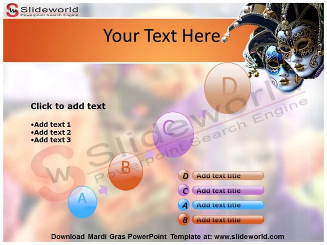 Mardi Gras PowerPoint Template - slideworld.com
