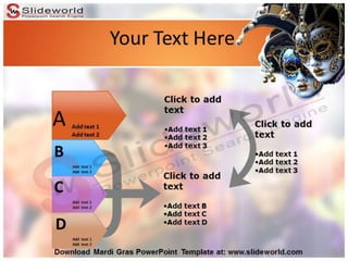Mardi Gras PowerPoint Template - slideworld.com