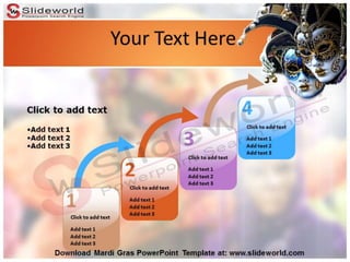 Mardi Gras PowerPoint Template - slideworld.com