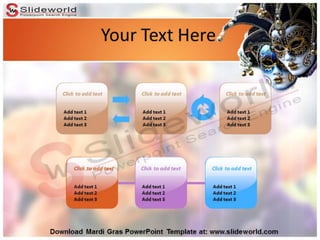 Mardi Gras PowerPoint Template - slideworld.com
