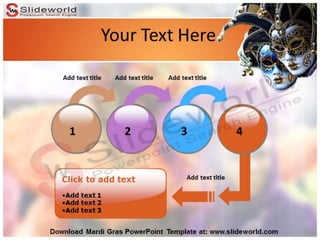 Mardi Gras PowerPoint Template - slideworld.com