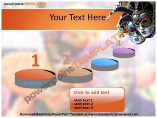 Mardi Gras PowerPoint Template - templatesforpowerpoint.com