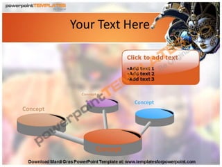 Mardi Gras PowerPoint Template - templatesforpowerpoint.com
