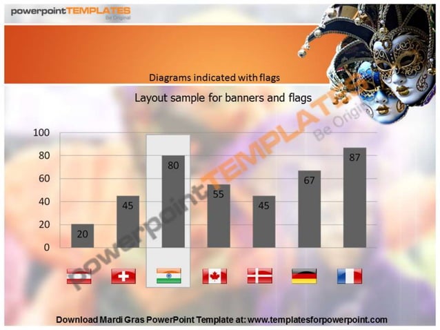 Mardi Gras PowerPoint Template - templatesforpowerpoint.com