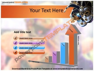 Mardi Gras PowerPoint Template - templatesforpowerpoint.com