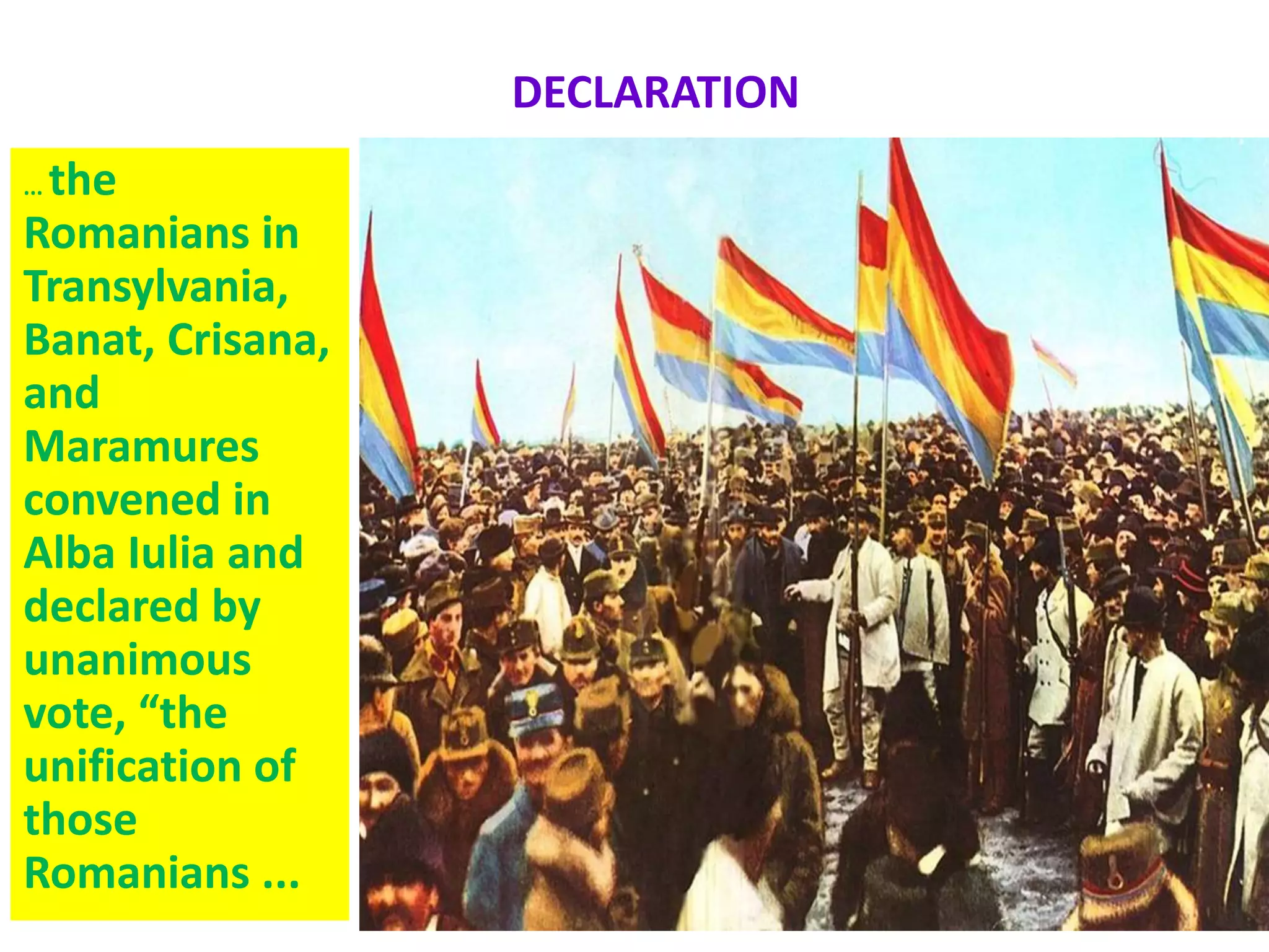 Marea unire 1918 | PPTX