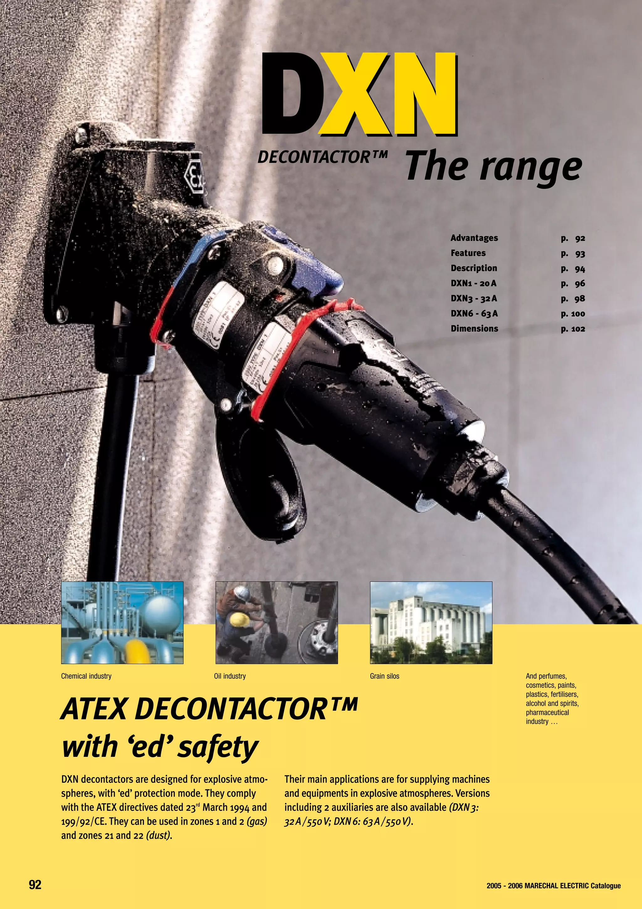 Marechal DXN ATEX Plug & Socket Outlets (Decontactors) for Hazardous ...